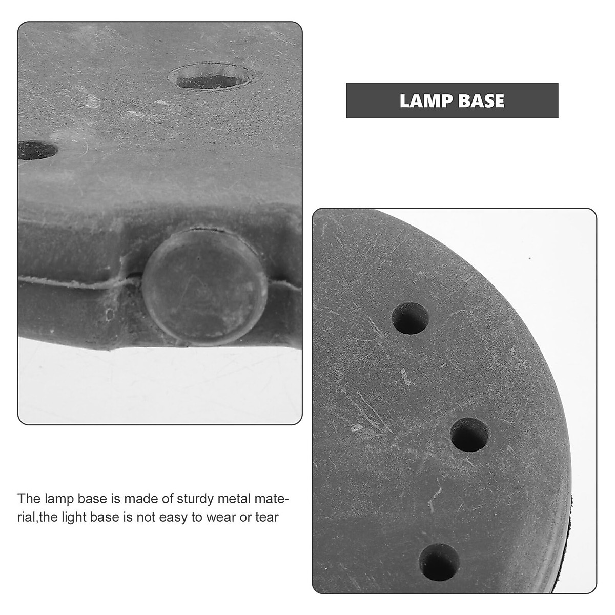 Homoyoyo Floor Lamp Weight Replacement, Desk Lamp Floor Lamp Base Iron Desk Lamp Weights for Bedside Nightstand Floor Light Holder