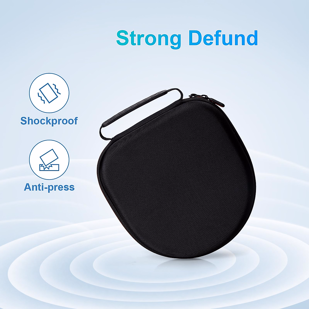 XANAD Carrying Case for Sony, Beats, JBL, OneOdio, Soundcore Anker Life Q20, M-Audio HDH40, Bose, Audio-Technica, AKG, Behringer, Philips - Travel Protective Carrying Storage Bag