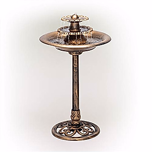 Alpine Corporation TEC106-BZ Alpine Floor Fountain, 35", Bronze