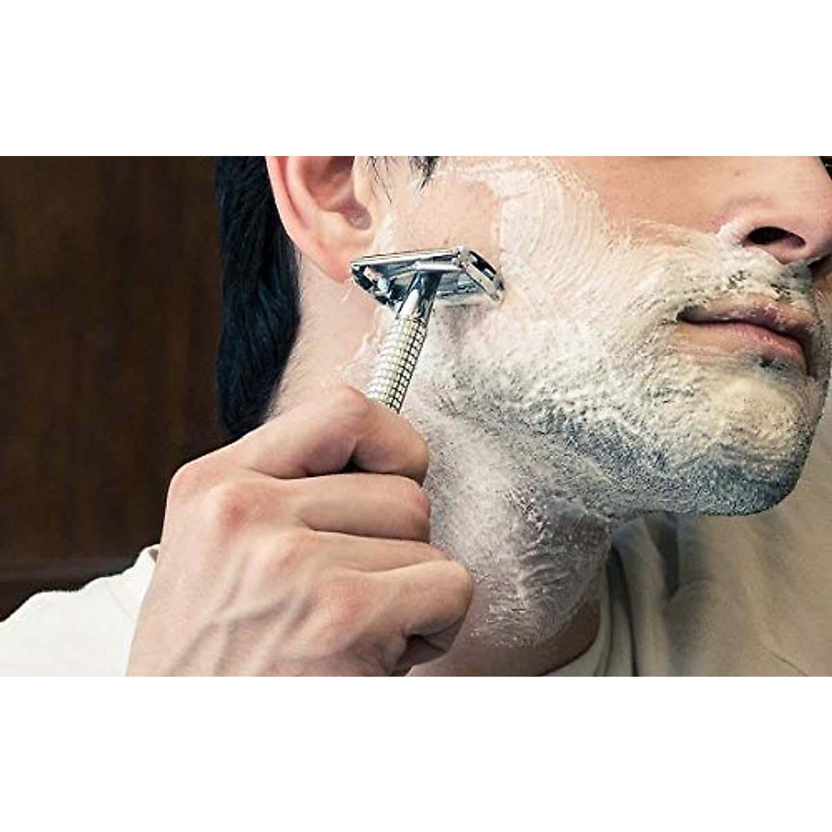 Old Fashion Double Edge Razor and 12 Stainless Razor Blade Ultimate Shaving Experience
