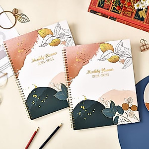 2024-2025 Monthly Planner - 18 Monthly Planner/Calendar 2024-2025, July 2024 - December 2025, 9" x 11", Monthly Tabs, Holidays, Back Pocket, Twin-Wire Binding, Note Pages, Thick Paper