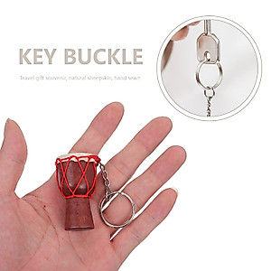 ARTIBETTER Music Lover Gift 3Pcs Djembe Drum Keychain Congo African Wood Drum Goblet Keyring Pendant Car Key Holder Backpack Bag Hanging Ornament for Souvenir Gift Mini African Drum