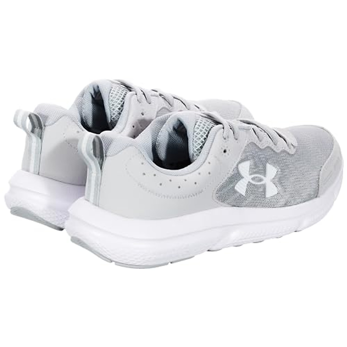 Under Armour Men's Charged Assert 10, (102) Mod Gray/Mod Gray/White, 15, US
