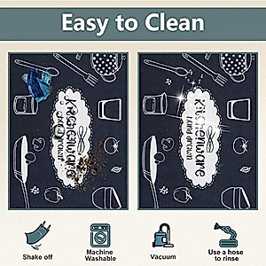 Carvapet 2 Piec Non-Slip Kitchen Rug TPR Non-Skid Backing Mat for Doorway Bathroom Runner Rug Set, he buyer opted out from receiving this message, for more details click here. Design (17"x48"+17"x24")