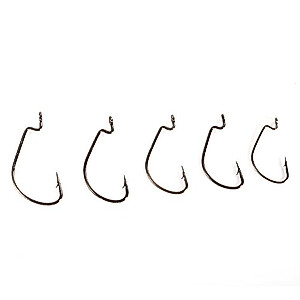 EVTSCAN 100PCS/Box Fishing Crank Hook High Carbon Steel Offset Lure Jig Worm Fishing Accessories Tools