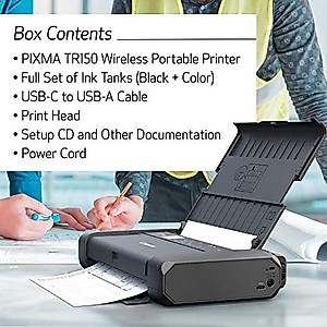 Canon Pixma TR150 Wireless Mobile Printer With Airprint And Cloud Compatible, Black (Renewed)
