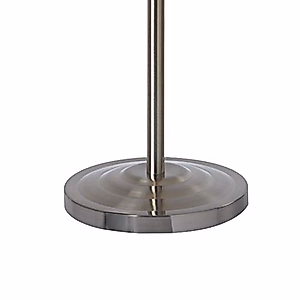 Normande Lighting JP3-1131A Torchiere Floor Lamp, 71", Brushed Steel