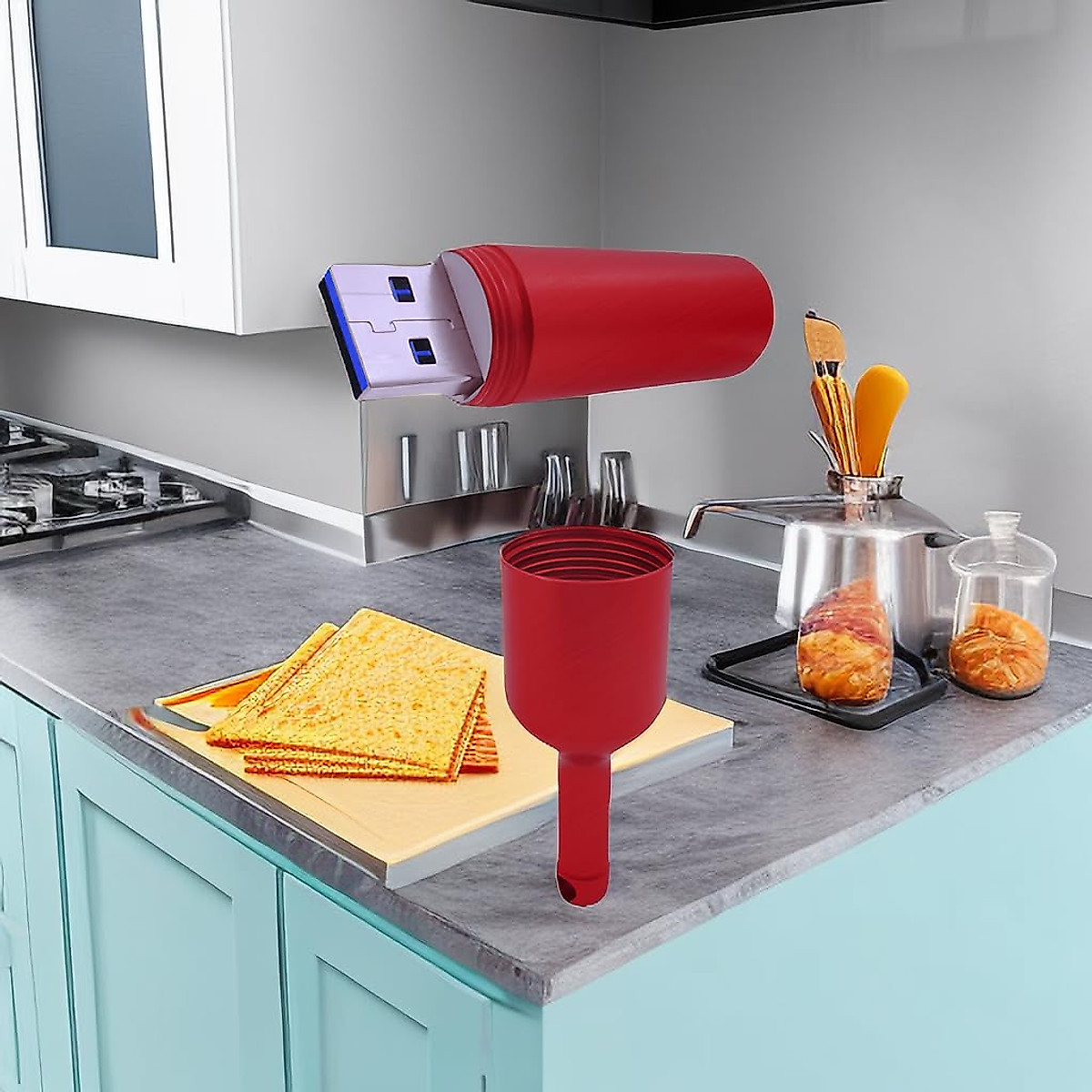 EcooDisk 128GB USB 3.0 Flash Drive Wine Bottle Shaped Zip Drive Cute Memory Stick High Speed Thumb Drive Cool USB Sticks Date Storage Fun Jump Drive Metal Pen Drive