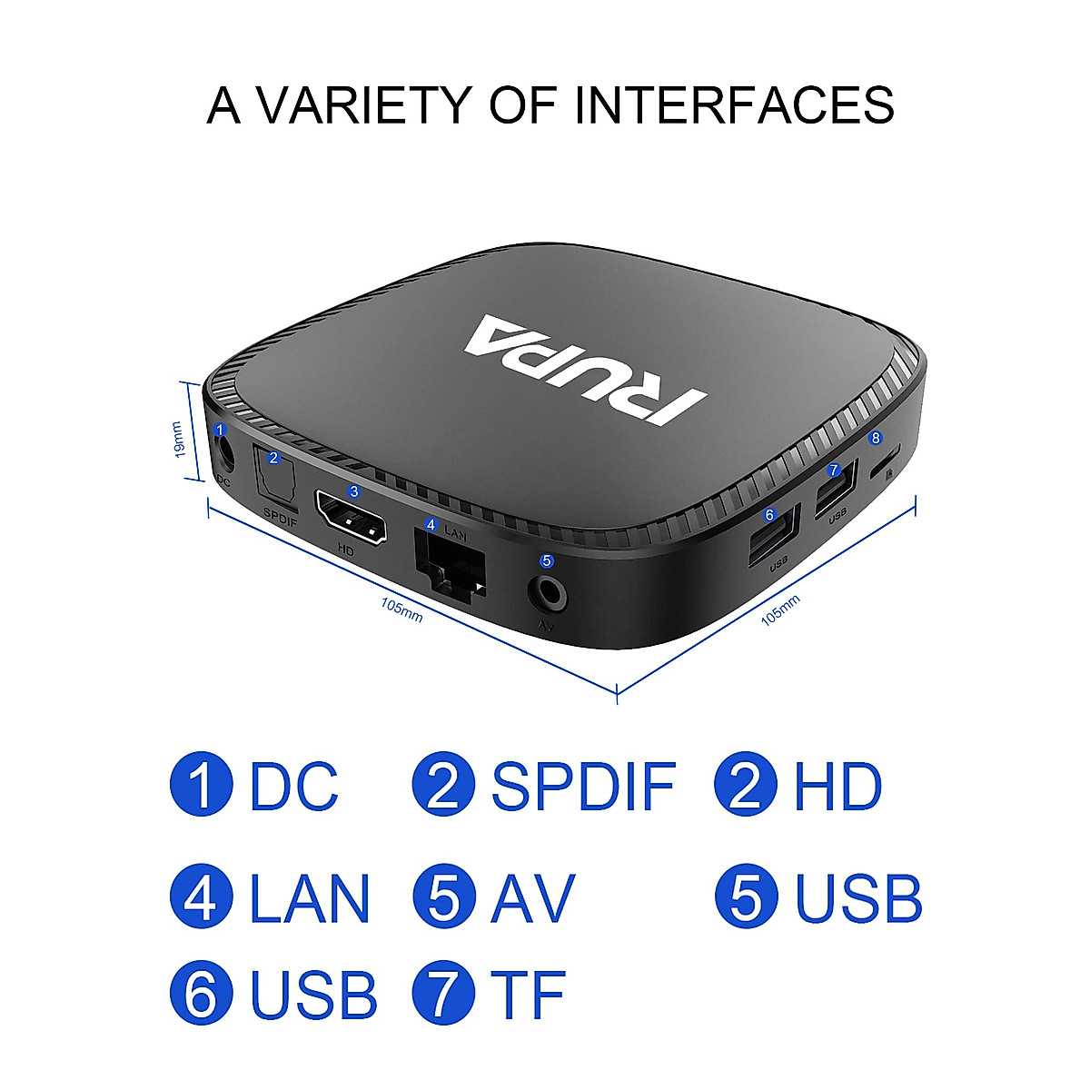 Android10 TV Box Smart TV Box Set Top Box with Mini Wireless Backlit Keyboard /4G RAM 32G ROM/USB 3.0/ Ultra HD 4K/6K /HDR 10+/ Dual Band WiFi 2.4 /5.8GHz /BT4.2