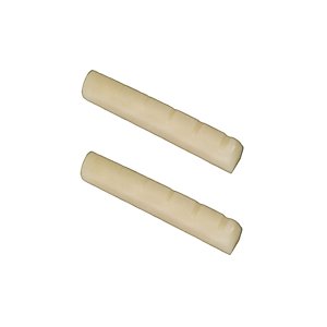 Miwayer 6 String YMH Acoustic Guitar Unbleached Bone Nut, Guitar Bridge Nuts, Cut from Whole Bones, 43x5x9mm (6 String YMH Guitar Nut 43mm 2 Pack)