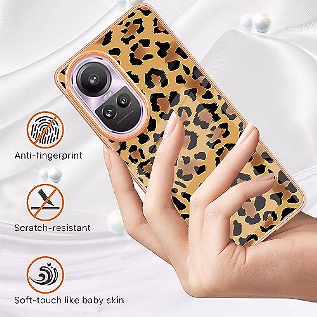 Interest Silicone Soft Shell Compatible with Oppo Reno 10 Pro 10Pro CPH2525 5G Phone Case Cartoon Anti-Fall Phone Back Cover Protection Cover (2,Oppo Reno 10 Pro 5G)