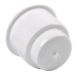 Amarine Made 4Pcs Recessed Drop in Plastic Cup Drink Can Holder with Drain for Boat Car Marine Rv (White)