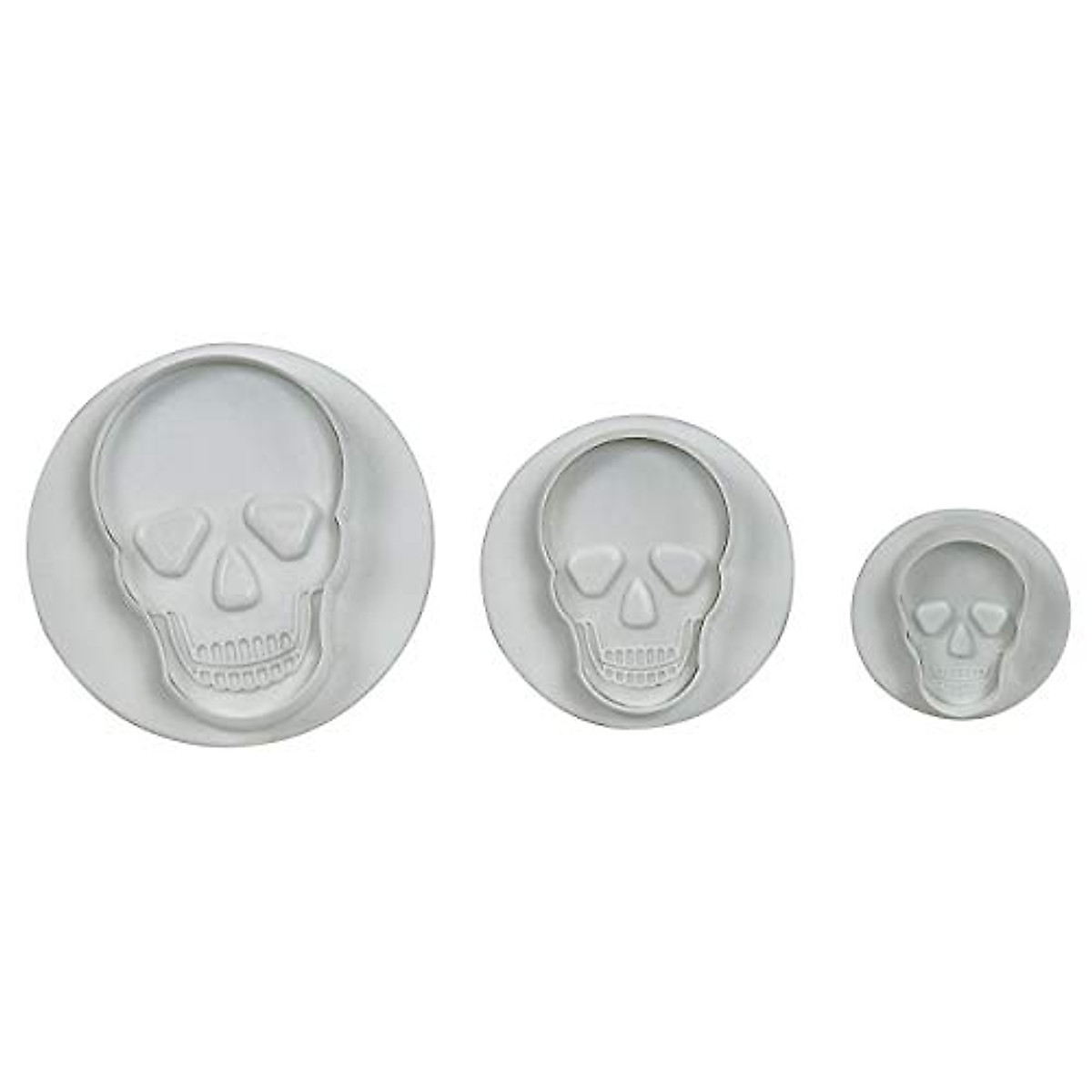PME SKU202 Novelty Plunger Cutters-Skull Set of 3