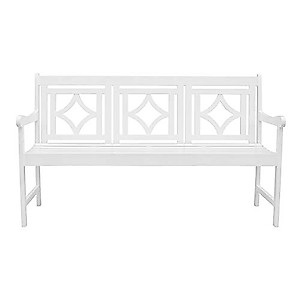 Vifah Bellevue Outdoor Patio Diamond 5-foot Bench