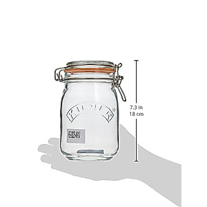 Kilner Round Clip Top Jar, 34-Fl Oz, 1 L