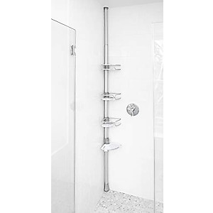 OXO Good Grips Quik-Extend Aluminum Pole Shower Caddy