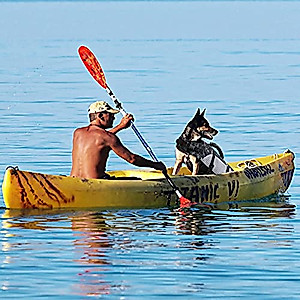 LETSQK Dog Life Jacket Dog Safety Vest with Adjustable Buckles for Small Medium Large Dogs, Pet Life Preserver Jacket with Durable Rescue Handle for Swimming,Surfing,Boating,Hunting