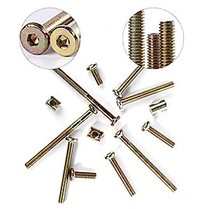 Crib Screws Bolts Replacement Hardware Parts Kit Metric M6 Allen Head Crib Bolts Barrel Nuts Compatible with Graco Solano Lauren Benton Hadley Asheville Ashleigh Stanton Cribs