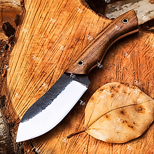 Classic Blades 8.2" inch Bushcraft knife, Survival knife, Hunting, Skinning, Fixed Blade, Outdoor, Full Tang, Camping Wooden Handle Knife With Sheath, Gifts For Him.