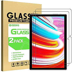 GOZOPO [2-Pack] Screen Protector for Teclast M40 /Teclast M40 Pro 10,1 inch, [Scratch Resistant ] Compatible with Teclast P20HD Tempered Glass Film