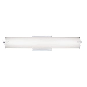Westinghouse 6112100 Transitional One-Light, 25 Watt Dimmable LED Indoor Wall Light with Color Temperature Selection Brushed Nickel Finish, White Frosted Shade