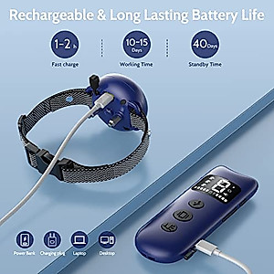 Dog Shock Collar, Dog Training Collar with Remote, Haoteful Shock Collar for Large Medium & Small Dogs, 2000ft Range,3 Modes Beep/Vibration/Safe Shock