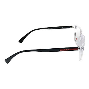 Prada Linea Rossa Lifestyle PS 04IV 2AZ1O1 Transparent Plastic Rectangle Eyeglasses 53mm