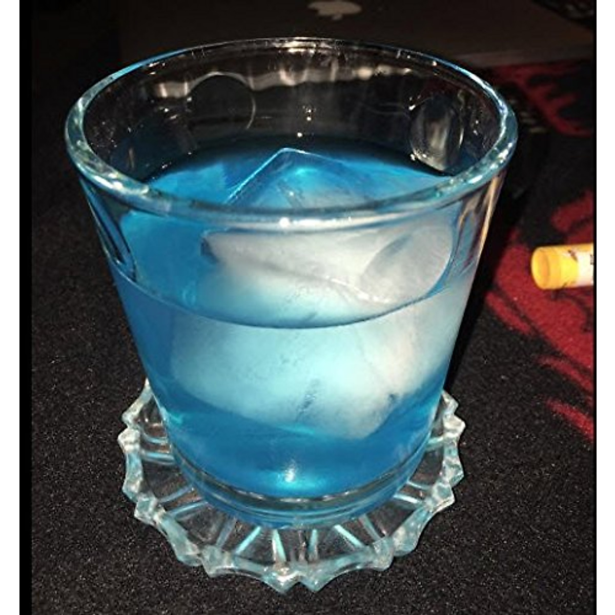 Home-Complete Large Ice Cube Tray, Double Pack, Black