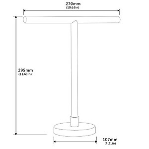 GERZ SUS 304 Stainless Steel Hand Towel Holder Standing Tree Rack for Bathroom Vanities Countertop, Brushed Finish