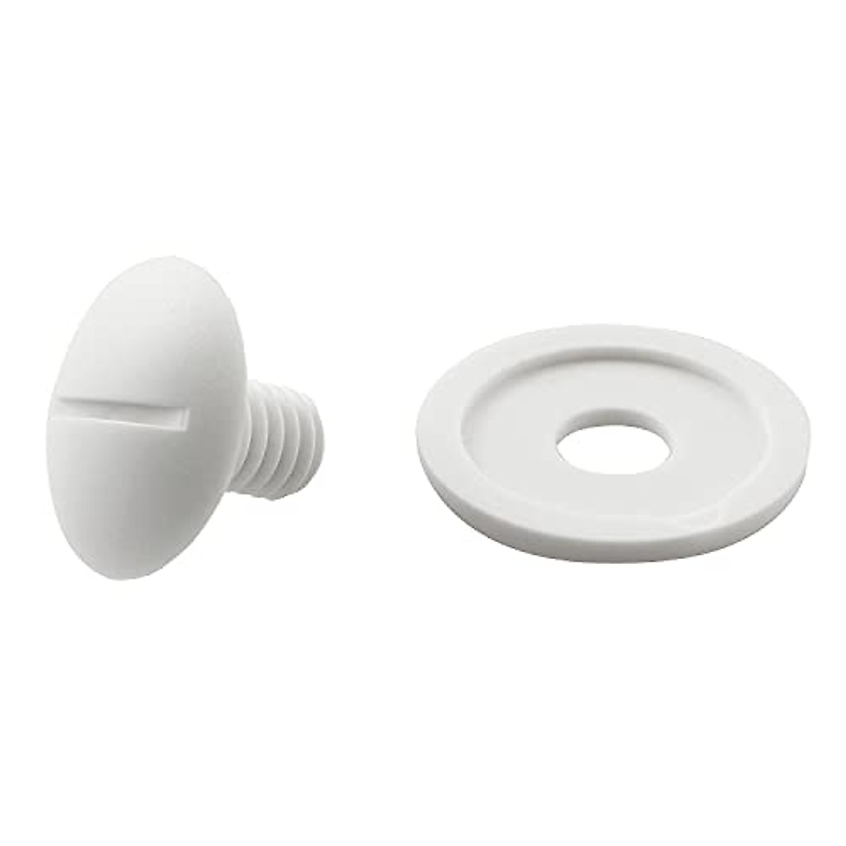 BAIRONG 6pcs Plastic Wheel Screws Replacement for Polaris Pool Cleaner 180/280 and 6pcs Washers Pool Cleaner Replacement Parts C55 C-55, White