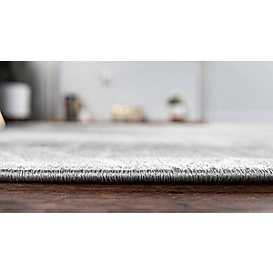 Unique Loom Sofia Collection Area Rug - Rainier (9' x 12' 2", Dark Gray/ Gray)