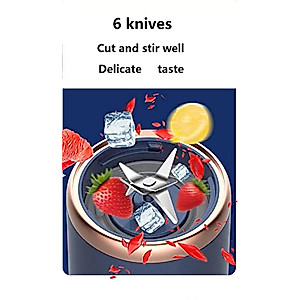 Portable Blender - Mini Blender - GLHDDL Handheld Blender Sport - Small Blender For Milkshakes And Smoothies - Excellent Blending Power - Ldeal For Travel, Home And Office (Single Cup, Pink)