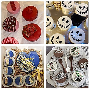 Silicone Cookie Molds Round Cylinder Chocolate Cover Mold (2, Multi)