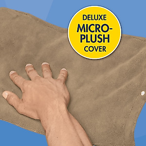 HealthWise Deluxe Extra Large 12” x 24” Heating Pad with Moist & Dry Heat | Four-Heat Settings | Soothing Warm Relief