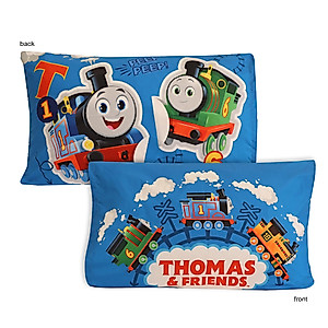 Thomas The Tank Twin Sheet Set for Kid's Bed in a Bag with Reversible Comforter, Flat Sheet, Fitted Sheet & Pillowcase - 4 pcs