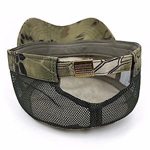 Rayna Fashion Mesh Snake Camouflage Camo Cadet Army Cap Adjustable USA American Flag Military Hat Flat Top Baseball Sun Cap Mandrake