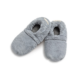 DEMDACO Relaxing Warming Cozy Grey Large/X-Large Polyester Fiber Slippers