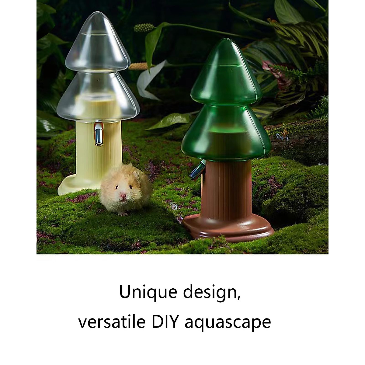 basirishi Hamster Water Bottle, 4.06oz Glass Water Bottle with Stand for Syrian Dwarf Hamsters Gerbils Mice Rats Degus Small pet Rodents, Yellow