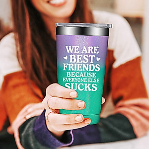 Fufendio Best Friend Birthday Gifts for Women - Friendship Gifts, Mothers Day Gifts for Friend - Gifts for Best Friend Woman - Friend Coffee Mug Tumbler