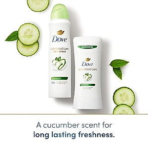 Dove Advanced Care Antiperspirant Deodorant Dry Spray Cool Essentials 3 Count Antiperspirant deodorant for helping your skin barrier repair after shaving With Pro Ceramide Technology 3.8 oz