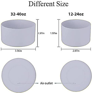 CHEETAH Protective Boot for Hydroflask Water Bottle 12oz - 40oz, BPA Free Bottom Silicone Sleeve Cover, Compatible with All Water Bottles with Bottom Width of 2.87-3.56in (12-24oz, Fog)