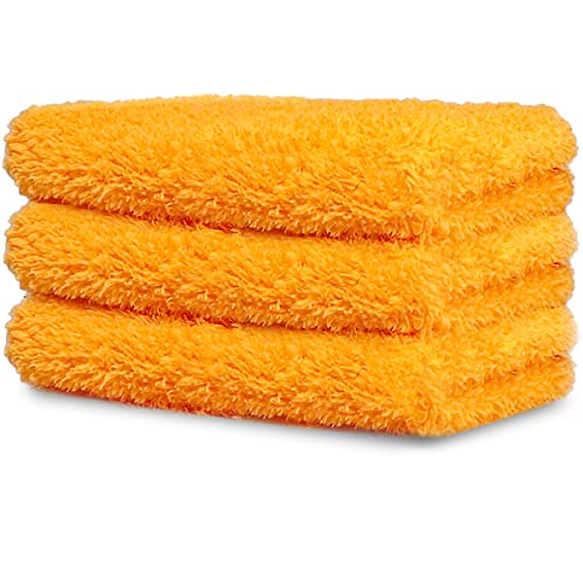 SUPERWASH PLUS Microfiber Towel for Cars Detailing Wash Polishing, Super Absorbent Premium Plush Microfiber Cloth for Household Cleaning, 16 x 14 in - 3 Pack