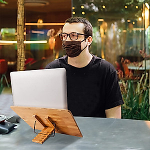 wishacc Laptop Stand, Ventilated Universal Lightweight Adjustable Ergonomic Laptop Cooling Stand for 12-17 inches Laptop and Tablet, Perfect for MacBook, ThinkPad, Dell, HP, etc.