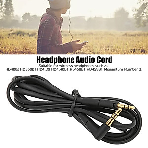Headphone Audio Cable 3.5mm to 2.5mm Upgrade Stereo Audio Cord Replacement for HD400s HD350BT HD4.30 HD4.40BT HD450BT HD458BT Number 3