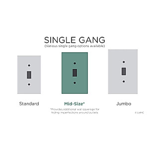 Franklin Brass Classic Architecture (1-Pack) Decorative Light Switch Cover Pure White 1-Gang Decorator/Rocker Wall Plate Single Switch Plate Cover Electrical Outlet Covers W35243-PW-C