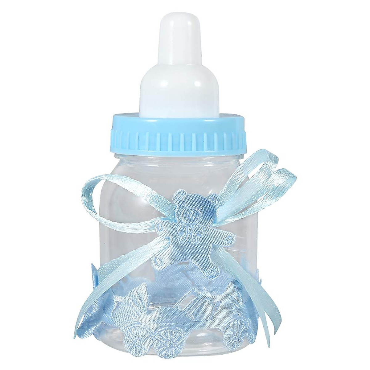 Baby Shower Bottles, Bottle Candy Gifts Decorations, Mini Bottle C and y Gift Box, 12 Pcs C and y Bottle for Baby Shower Favors Fillable, Used for Girl Boy Newborn Birthday