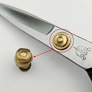 TorSor 3 Pack Tailor Scissors Pivot Bolt and Nut Replacement Central Axis Shaft Assembly Screws for 8/9 inch Sewing Scissors Fabric Scissor Sewing Shears Repair Parts