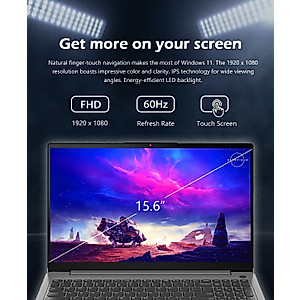 Lenovo IdeaPad 3 Laptop Holiday Deals, 15.6" FHD Touchscreen, Intel Core i3-1115G4, 24GB RAM, 1TB SSD, HDMI, Webcam, Wi-Fi 6, SD Card Reader, Windows 11 Home, Grey