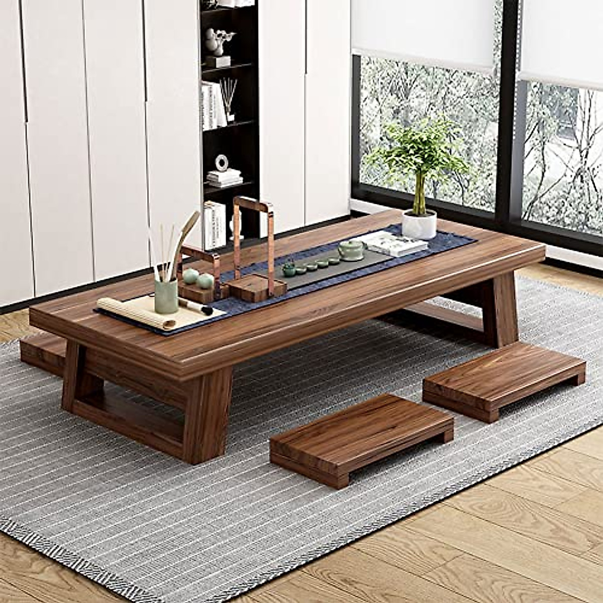 FMXYMC Japanese Tatami Table - Versatile Floor Furniture