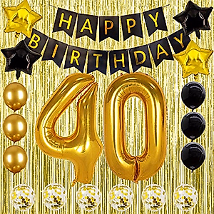40th Birthday Decorations for Men 40th Birthday Decorations for Women 40 Birthday Balloons 40th Birthday Decor